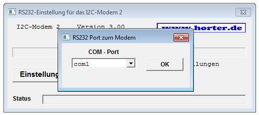 I2C RS232-Modem 2 Beschreibung / I2C RS232-Interface description